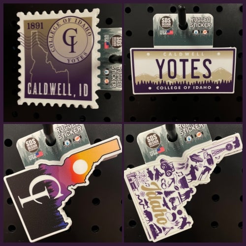 SDS: RUGGED STICKERS | YoteStore - The College of Idaho's College Store