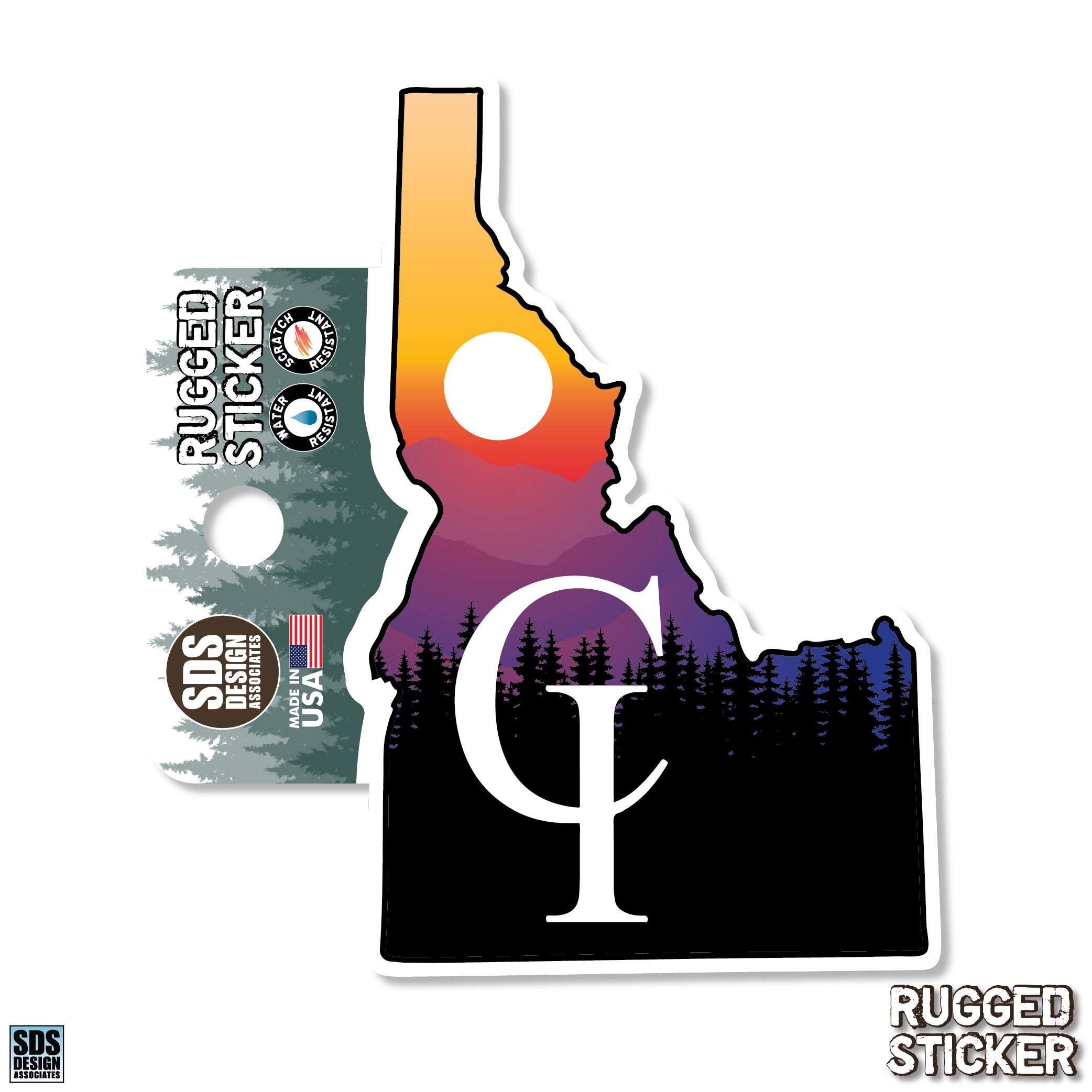 SDS: RUGGED STICKERS | YoteStore - The College of Idaho's College Store